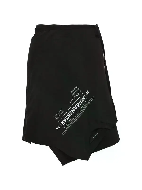PUSHBUTTON Tie-waist Mini Skirt