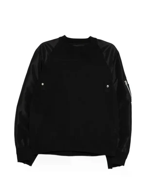 Sacai Sponge Sweatshirt - Black