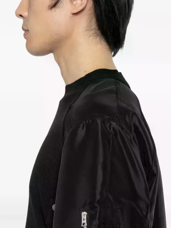 Sacai Sponge Sweatshirt - Black