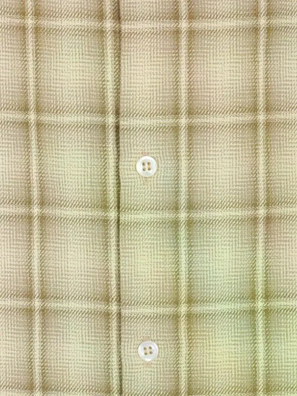Séfr Ignacio Notched Collar Checked Shirt