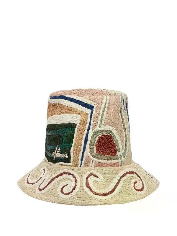 ALEMAIS Velora Patterned Bucket Hat - Neutrals