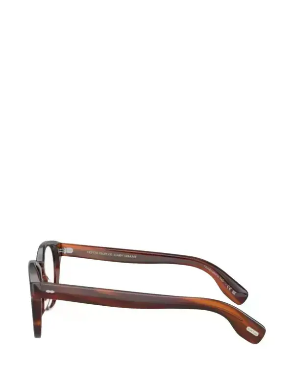 Oliver Spencer Round Frame Glasses - Brown