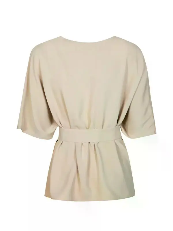 P.a.r.o.s.h Tie-waist Blouse - Neutrals