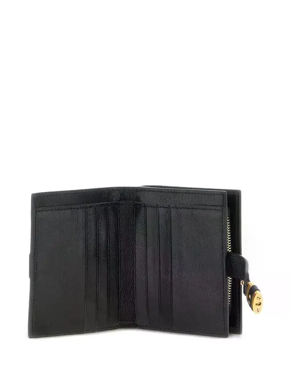 Chloé Paddington Padlock-detail Leather Wallet - Black