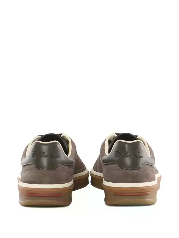 Loro Piana Walk Suede Lace-up Sneakers