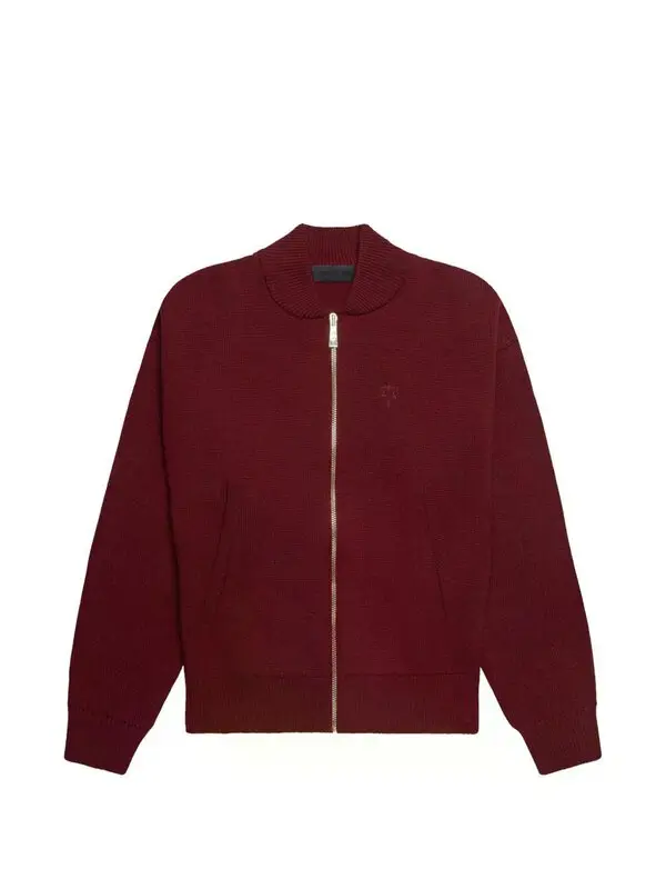 Place Of Ëlms Embroidered Zip Cardigan