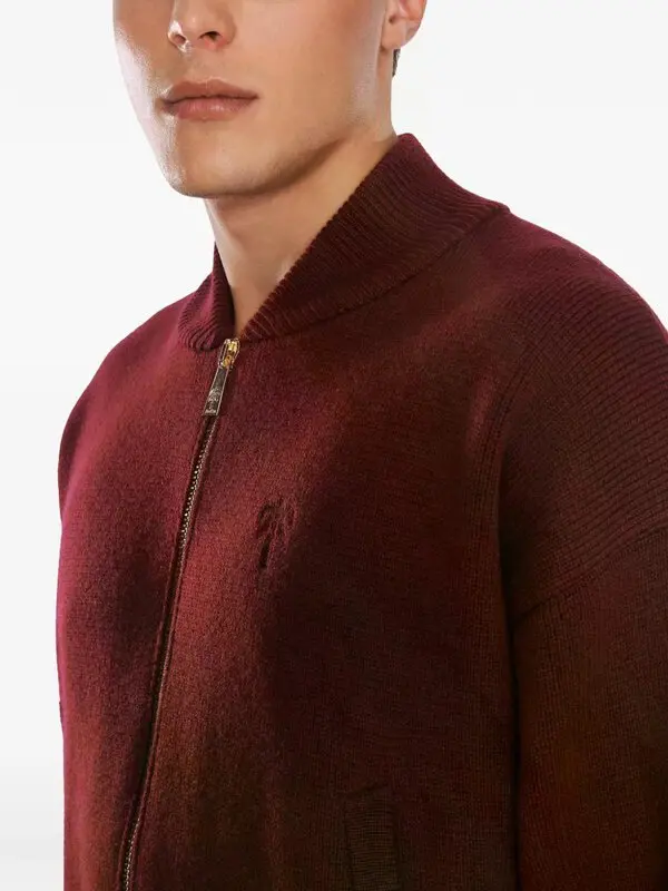 Place Of Ëlms Embroidered Zip Cardigan