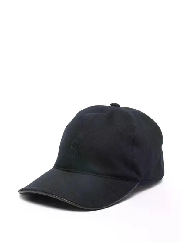 Corneliani Logo Appliqué Cap - Blue