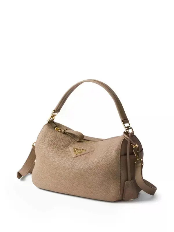 Prada Leather Shoulder Bag - Neutrals