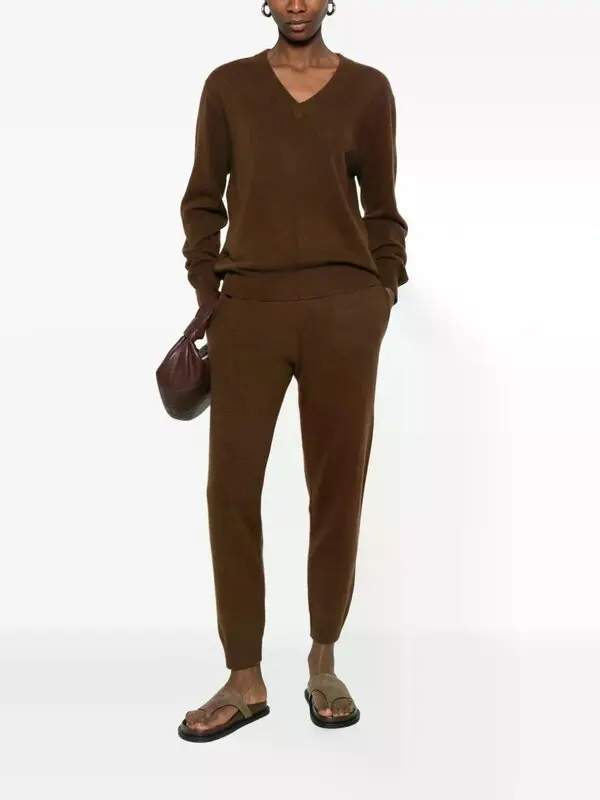 ENTIRE STUDIOS V-neck Knitted Sweater - Brown