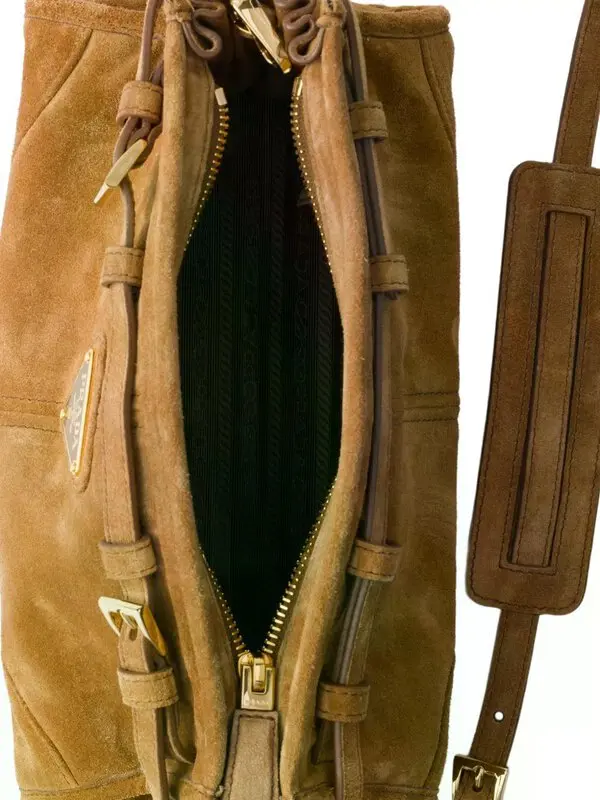 Prada Small Bonnie Shoulder Bag - Brown