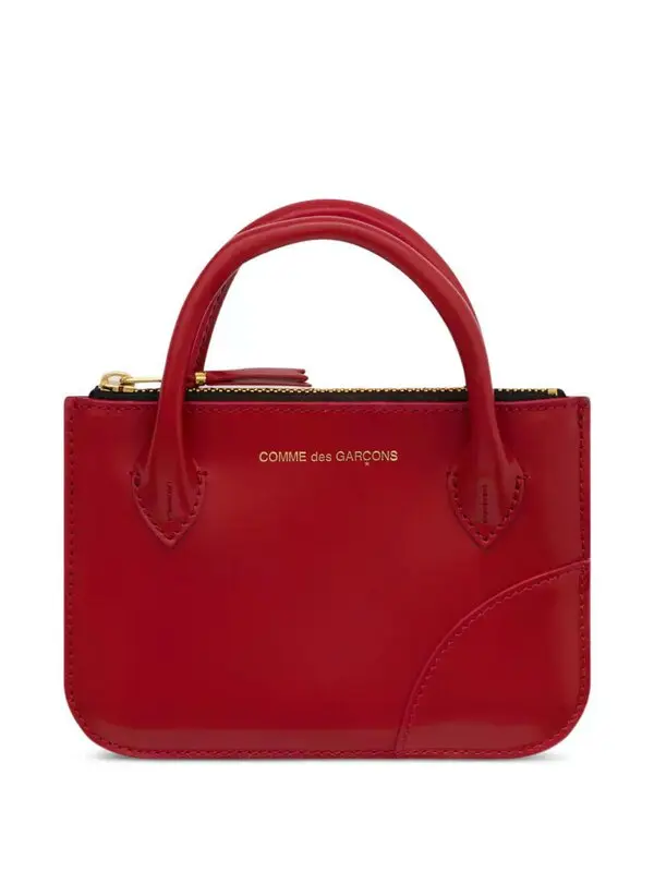 Comme Des Garçons Top Handle Zip Wallet - Red