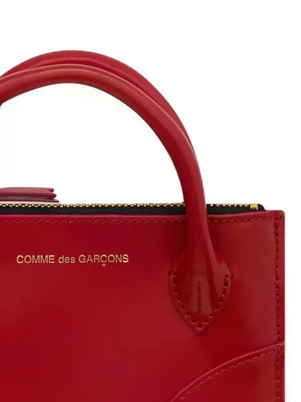 Comme Des Garçons Top Handle Zip Wallet - Red