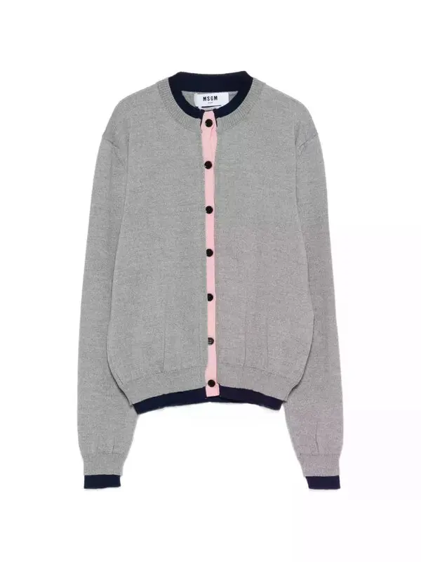 MSGM Crew-neck Cardigan