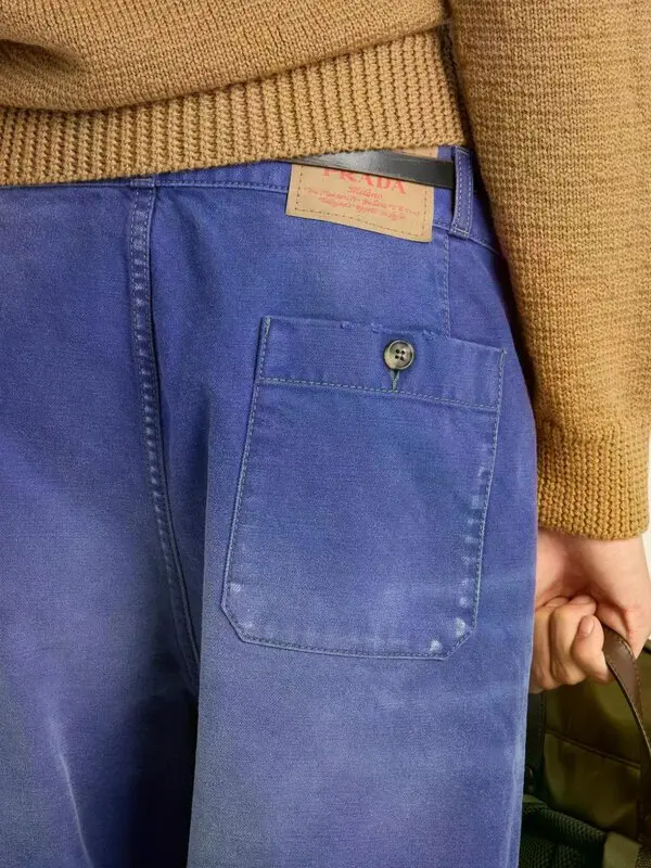Prada Cotton Twill Trousers
