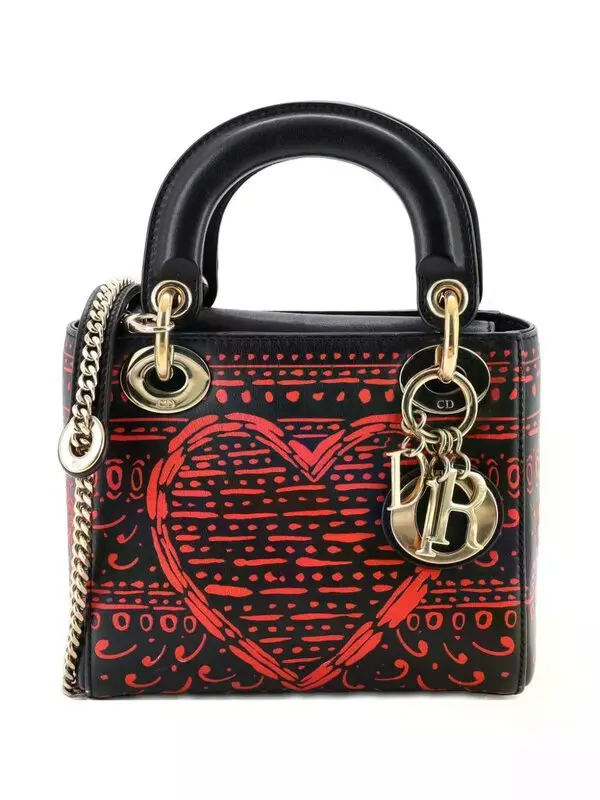 Dior Lady Printed Leather Mini Tote Bag