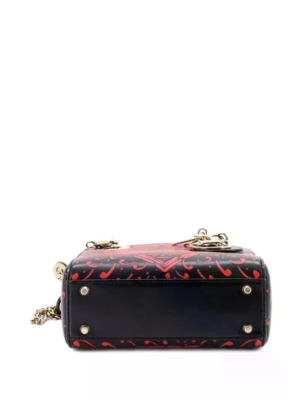 Dior Lady Printed Leather Mini Tote Bag
