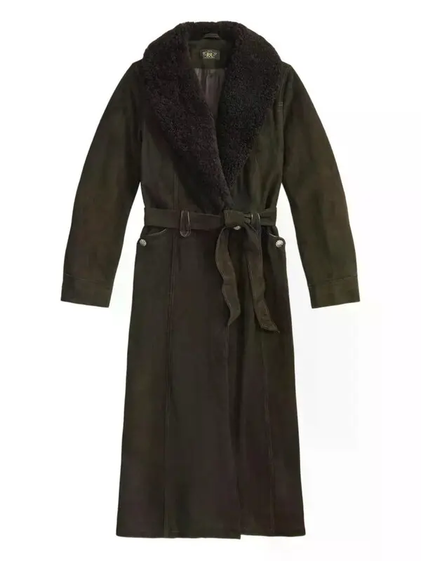 Ralph Lauren Belted Suede Coat