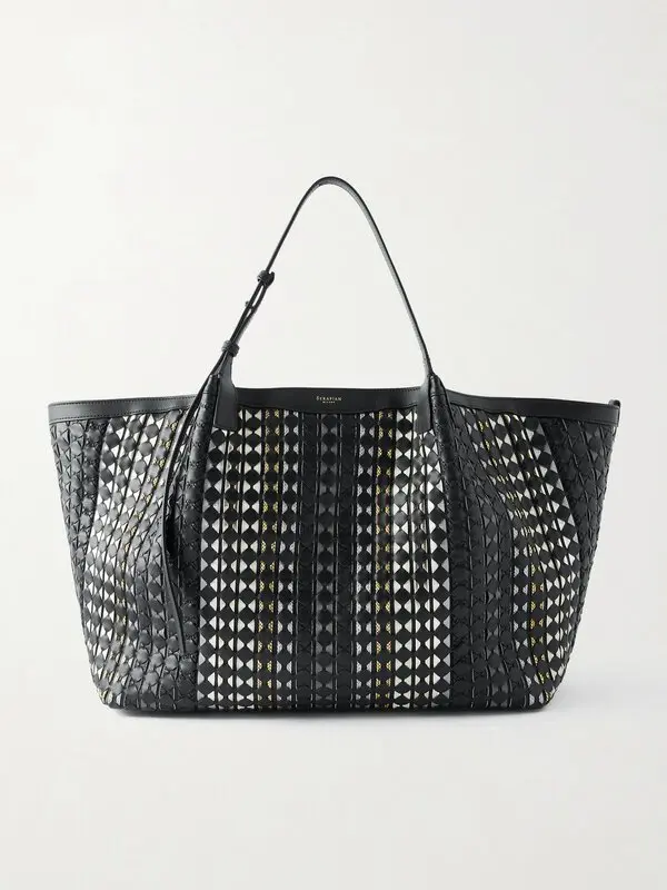 SERAPIAN Secret Maxi Woven Leather Tote
