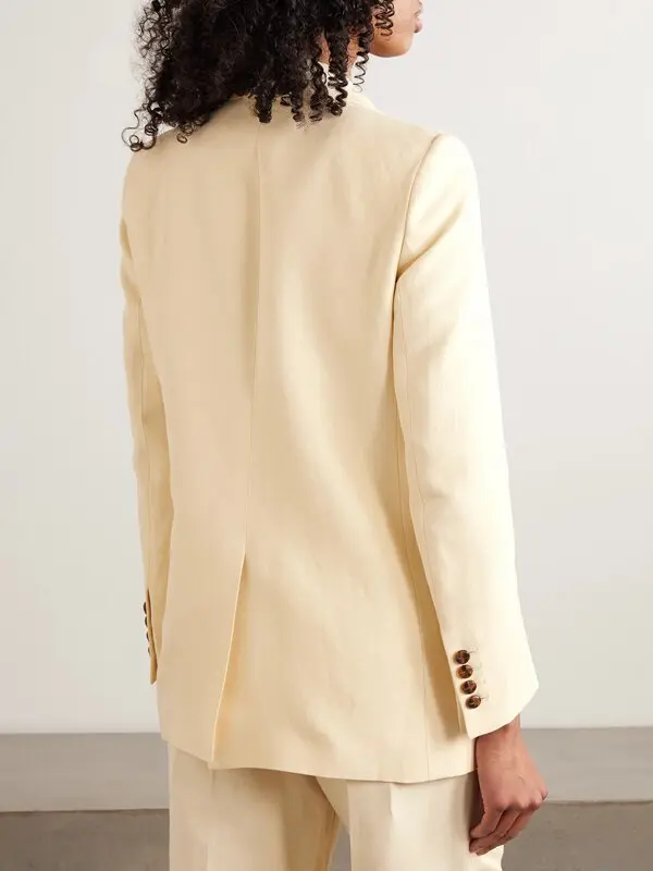 BLAZÉ MILANO Savannah Everyday Linen And Silk-blend Blazer