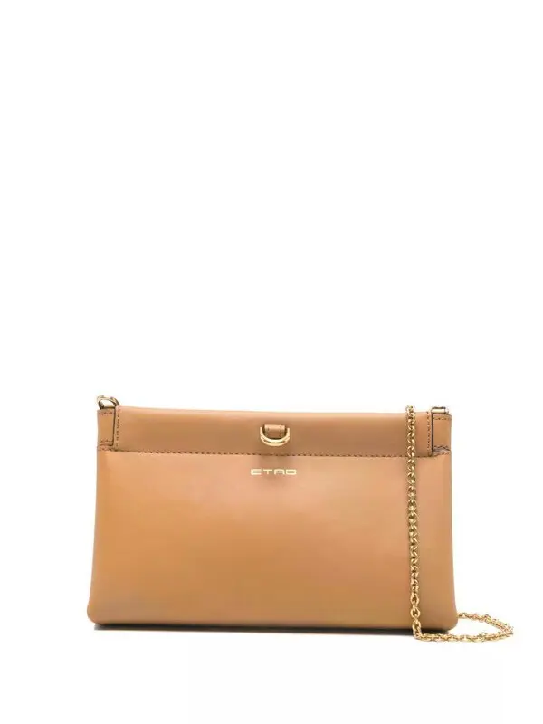 Etro Mini Clutch With Detachable Chain - Neutrals