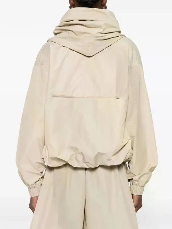 Brandon Maxwell Draped Hood Leisure Jacket