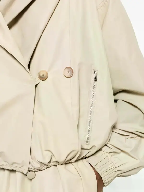 Brandon Maxwell Draped Hood Leisure Jacket