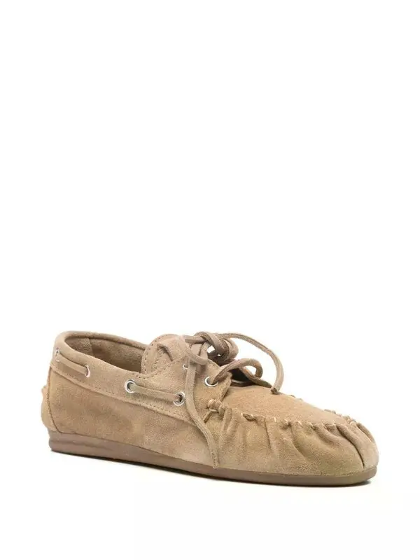 ALOHAS Rowan Suede Loafers - Neutrals