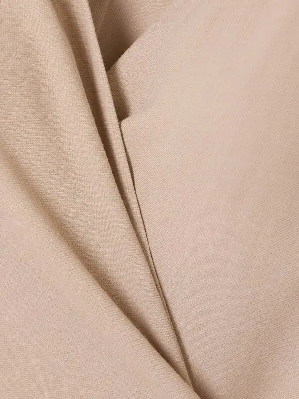 Brunello Cucinelli Bead-embellished Woven Midi Wrap Dress - Neutrals