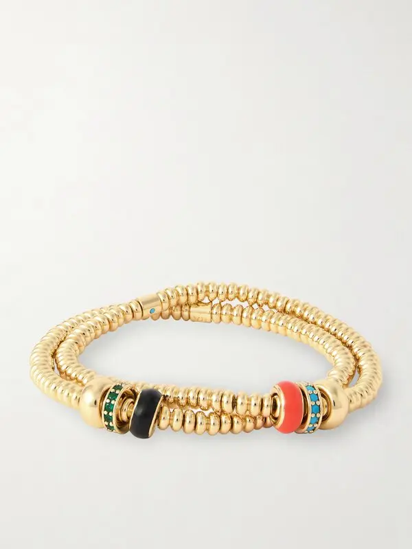 ROXANNE ASSOULIN Corduroy Beaded Bracelets - Gold