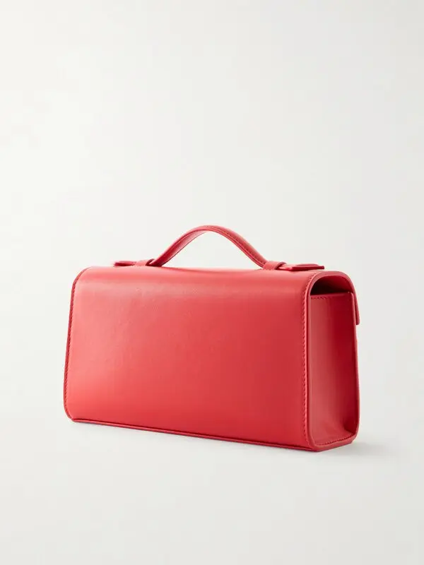Savette Symmetry Pochette Leather Tote - Red