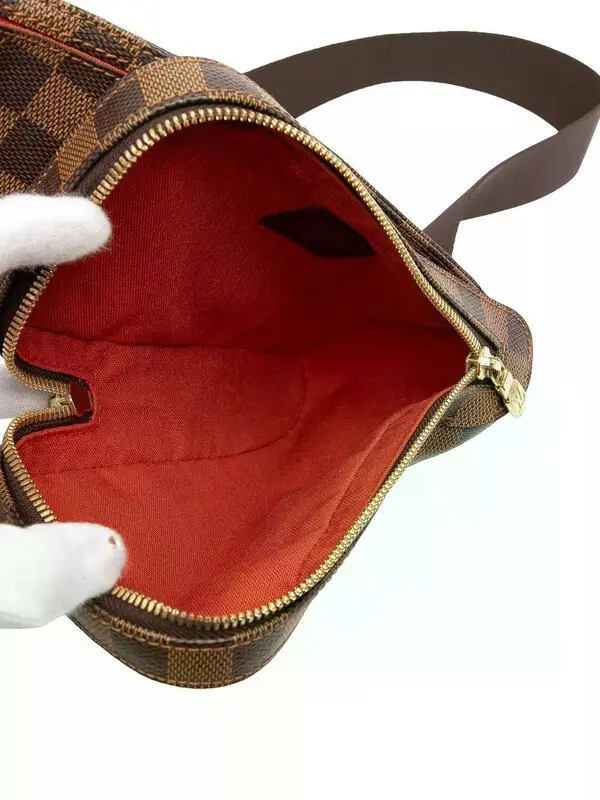 LOUIS VUITTON 2004 Damier Ebene Geronimos Crossbody Bag
