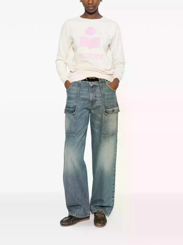 MARANT ETOILE Crewneck Sweatshirt With Logo Detail