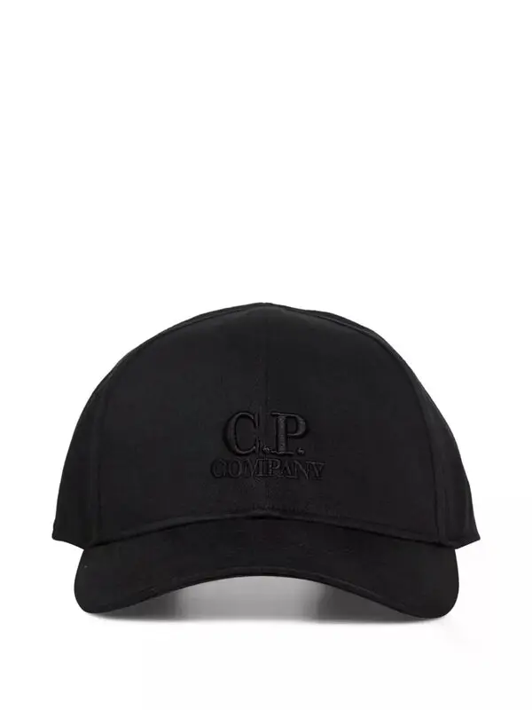C.P. COMPANY Logo-embroidered Baseball Cap - Black