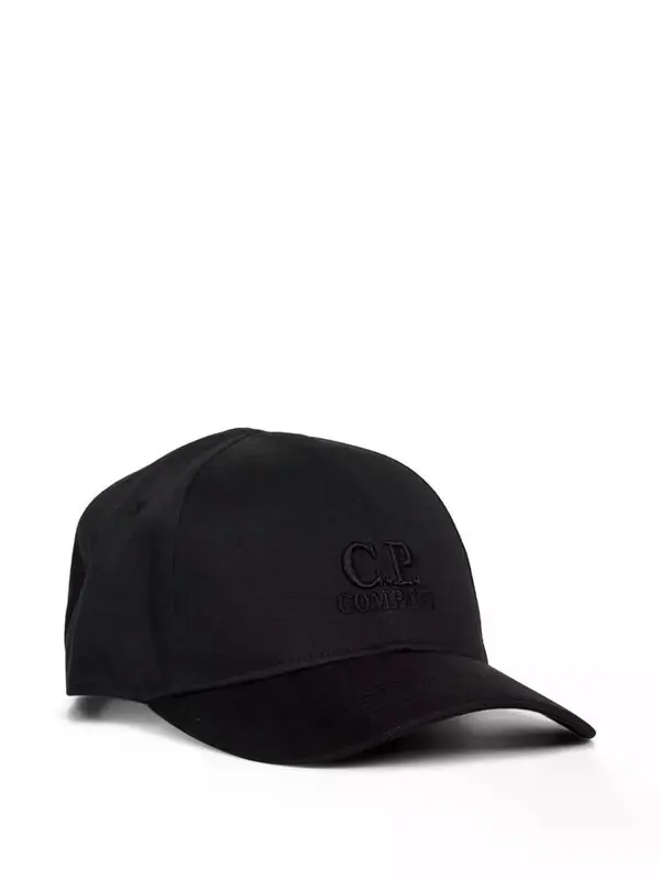 C.P. COMPANY Logo-embroidered Baseball Cap - Black
