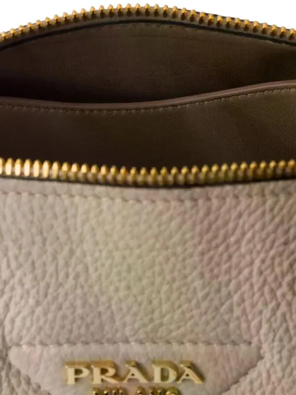 Prada Mini Leather Tote - Neutrals