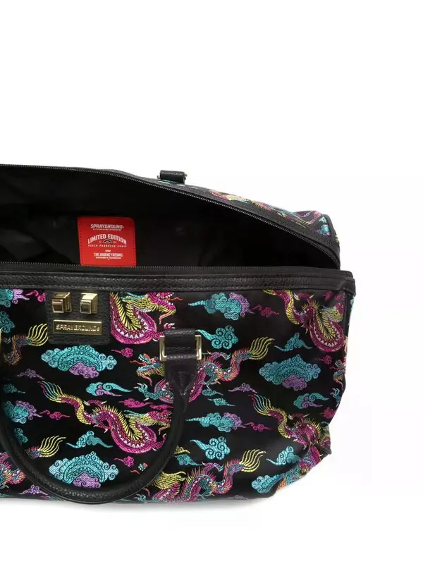 SPRAYGROUND Dragon Print Luggage Bag