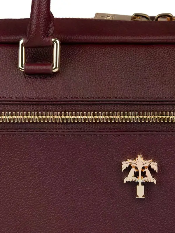 PLACE OF ËLMS Crest Grained Leather Briefcase