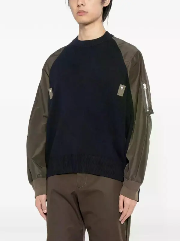 Sacai Sponge Sweatshirt - Black