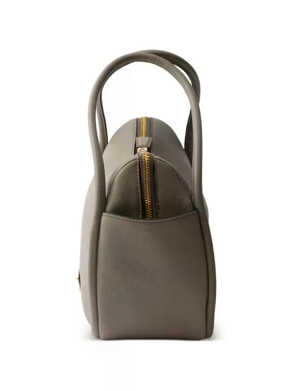 Prada Darling Leather Tote Bag - Grey