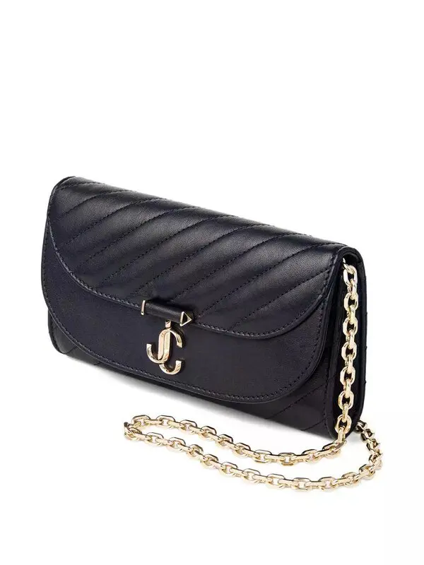 JIMMY CHOO Avenue Curve Quilted Shoulder Bag