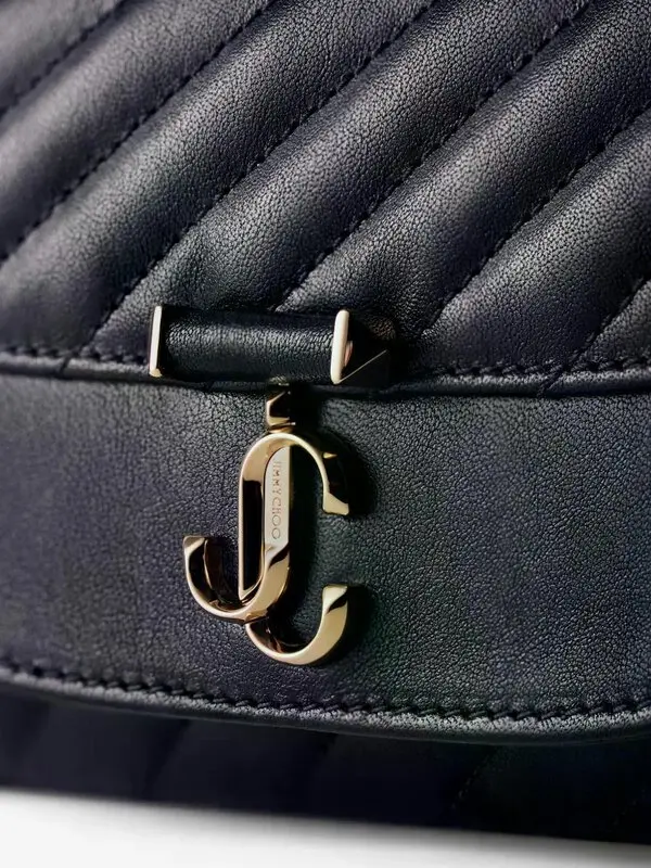JIMMY CHOO Avenue Curve Quilted Shoulder Bag