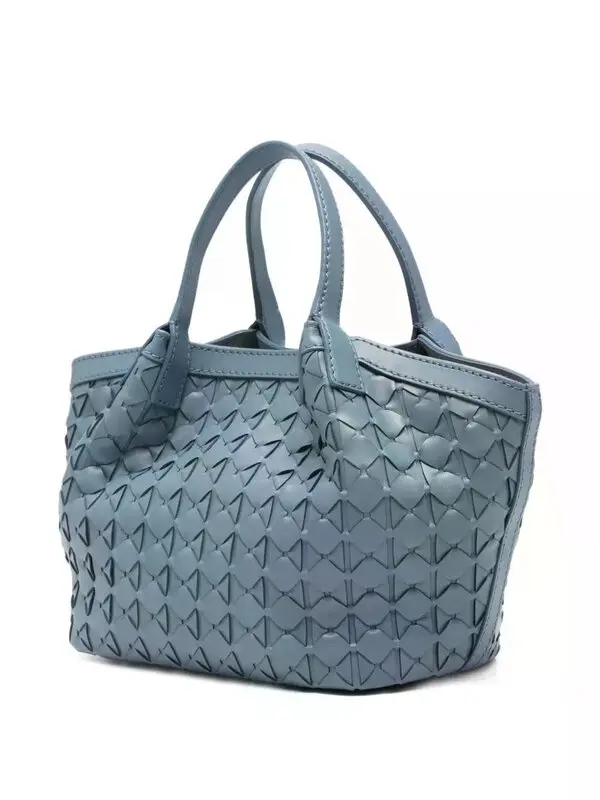 SERAPIAN Mini Leather Tote Bag - Blue