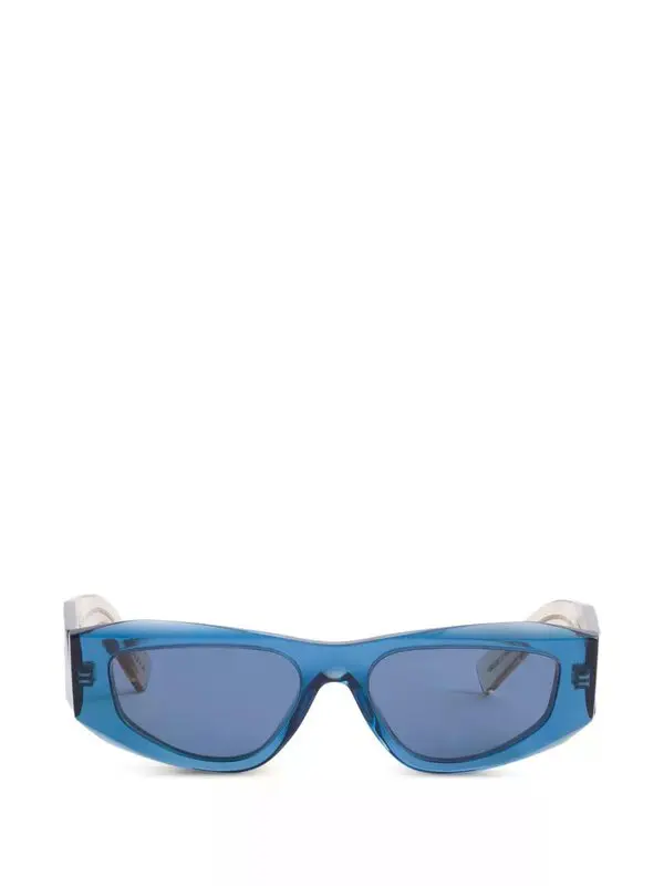 Prada Symbole Rectangle-frame Sunglasses - Blue