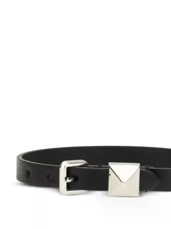 Valentino Garavani Rockstud Leather Bracelet - Black