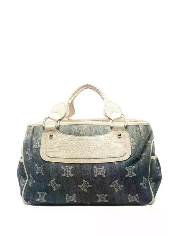 Celine 2000s Macadam Boogie Handbag - Blue
