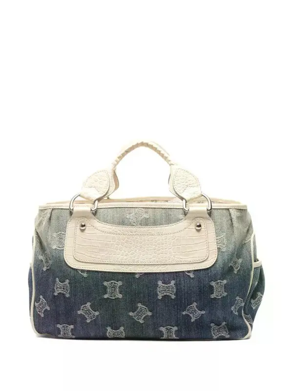 Celine 2000s Macadam Boogie Handbag - Blue
