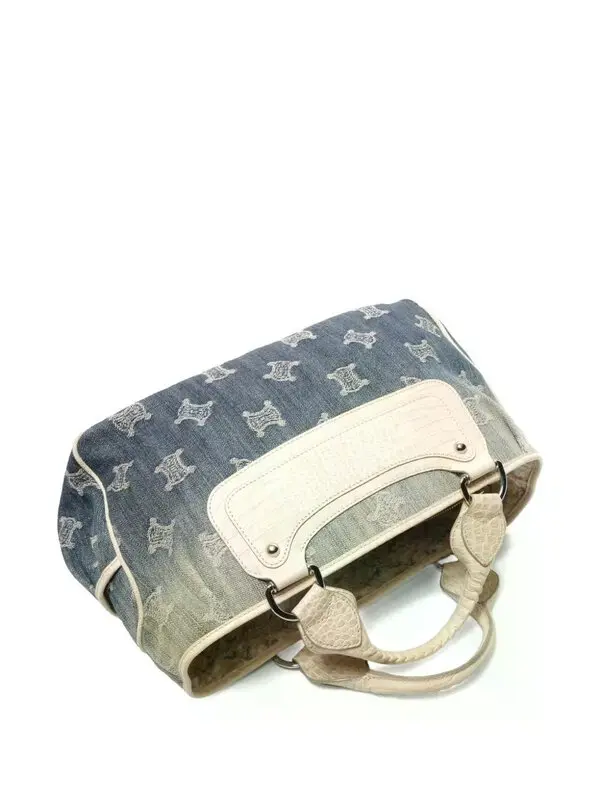 Celine 2000s Macadam Boogie Handbag - Blue