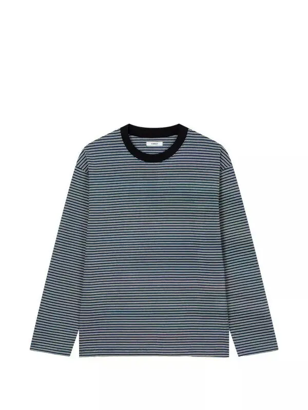 STUDIO TOMBOY Striped Long-sleeves Top - Green