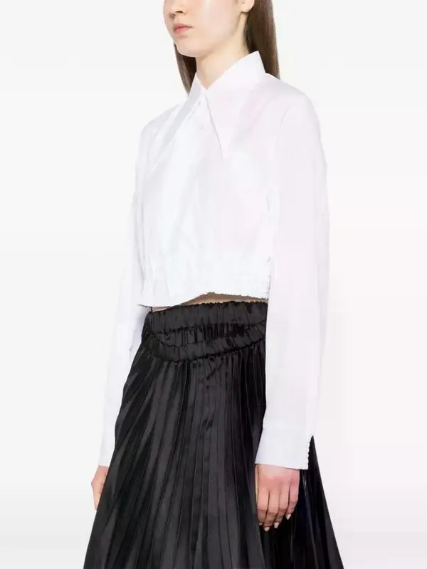 Noir Kei Ninomiya Oversize Collar Elasticated Shirt